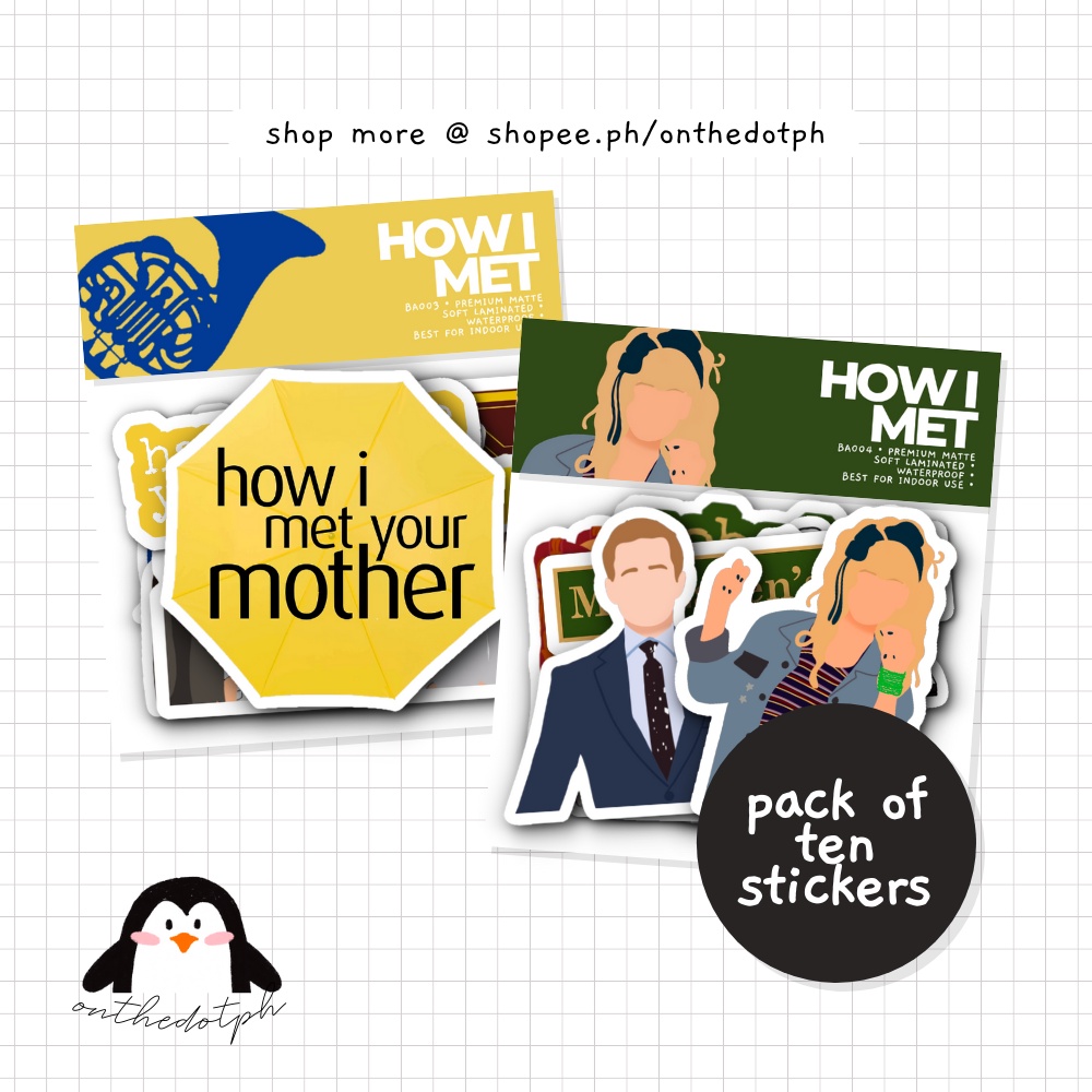 how i met your mother laminated sticker pack • deco for gadgets ...