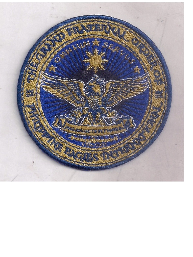 GRAND Fraternal Order of Eagles PH Mason Masonic Embroidery Patch ...