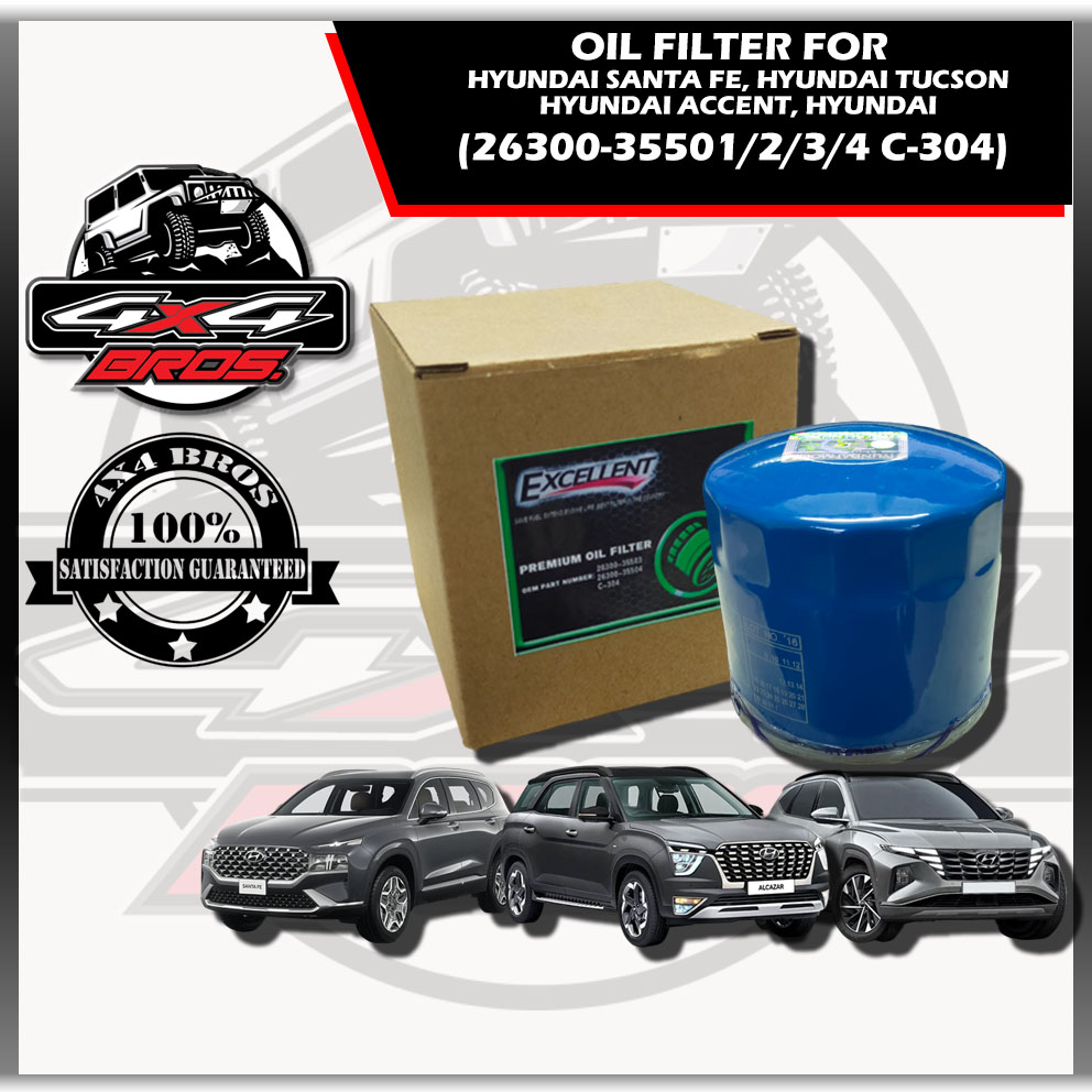 EXCELLENT OIL FILTER (OEM: 26300-35503 26300-35504 C-304) for Hyundai ...