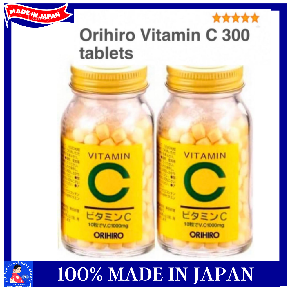 Orihiro Vitamin C Box 300 Tablets - Japanese Vitamin Health Supplement ...