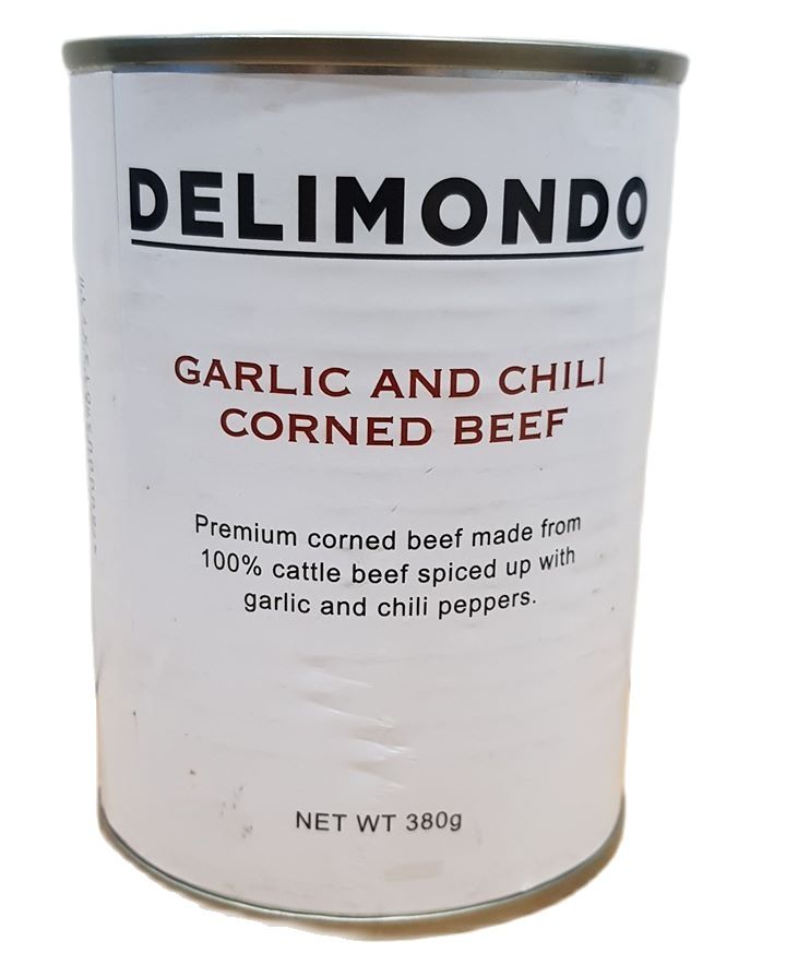 Delimondo Corned Beef - Garlic and Chili Flavor (pack of 1 can x 380 ...