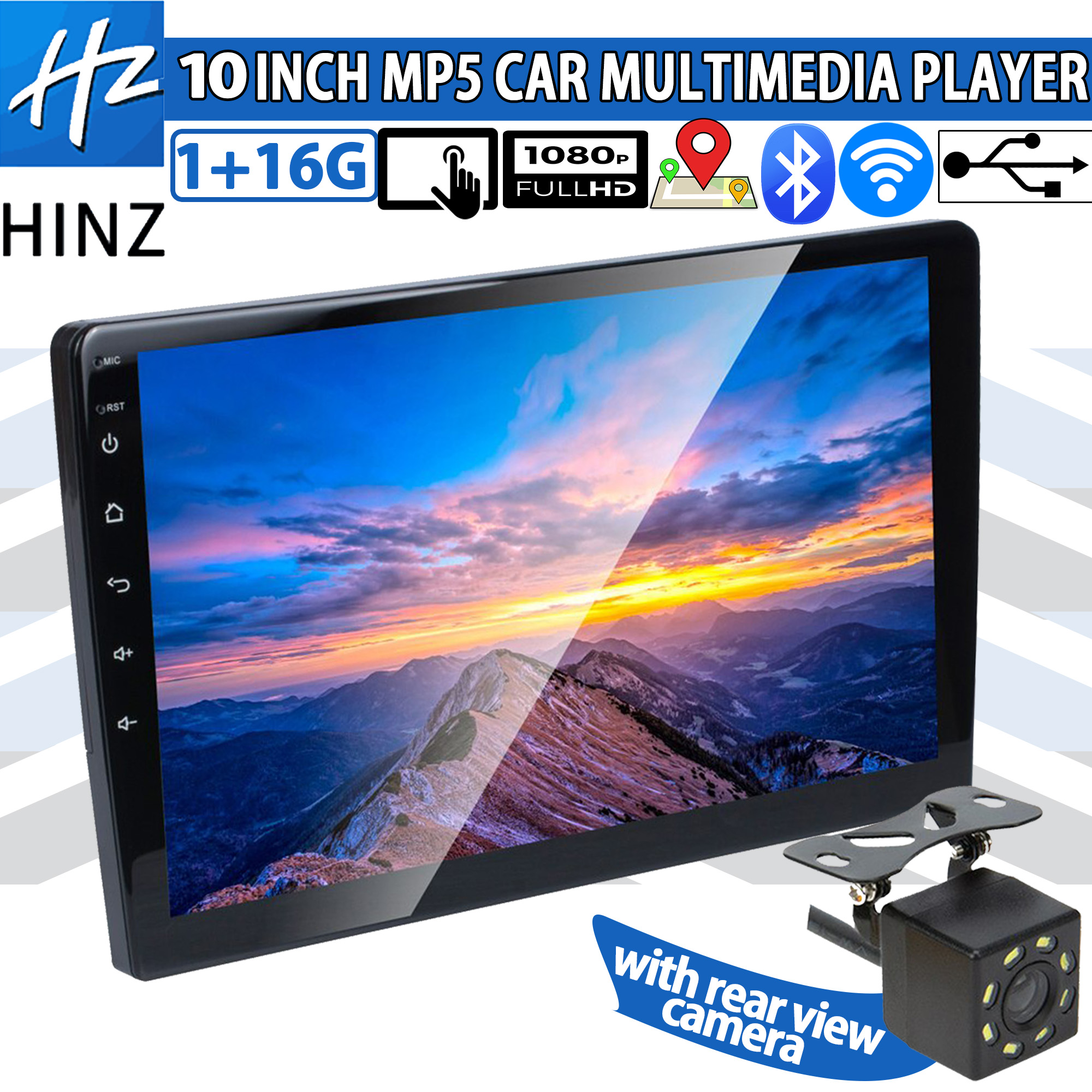 Hinz Android universal in-dash car radio car multimedia player 10 inch ...