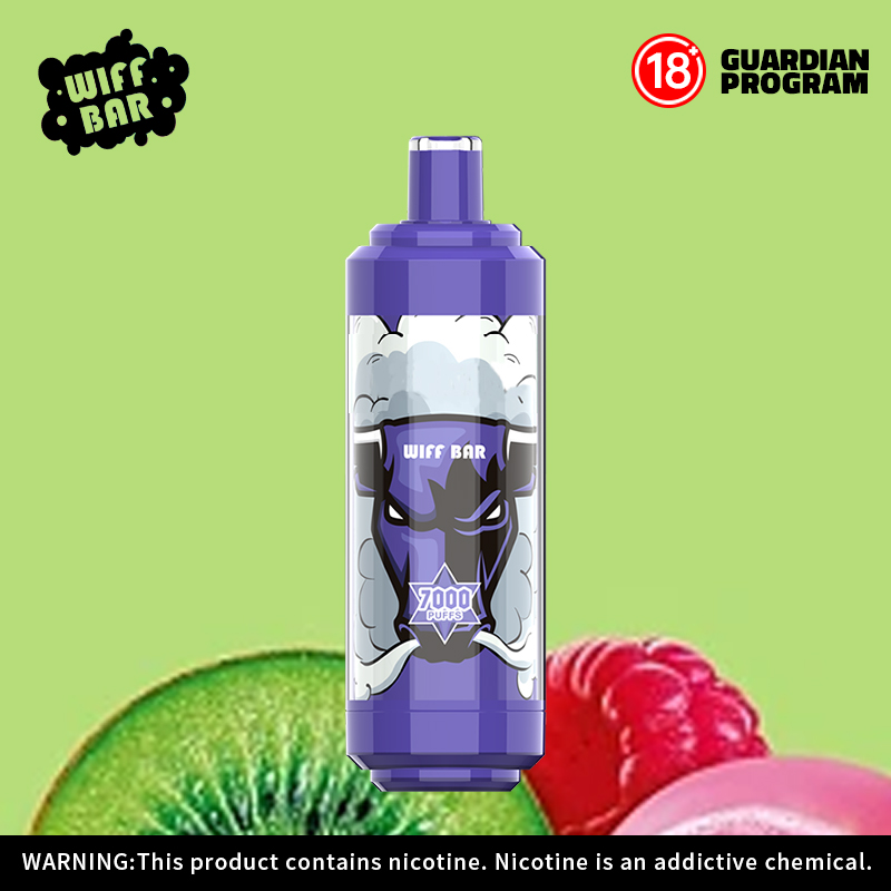 WIFF BAR 7000 Puffs disposable rechargeable 16ML cable holder organizer ...