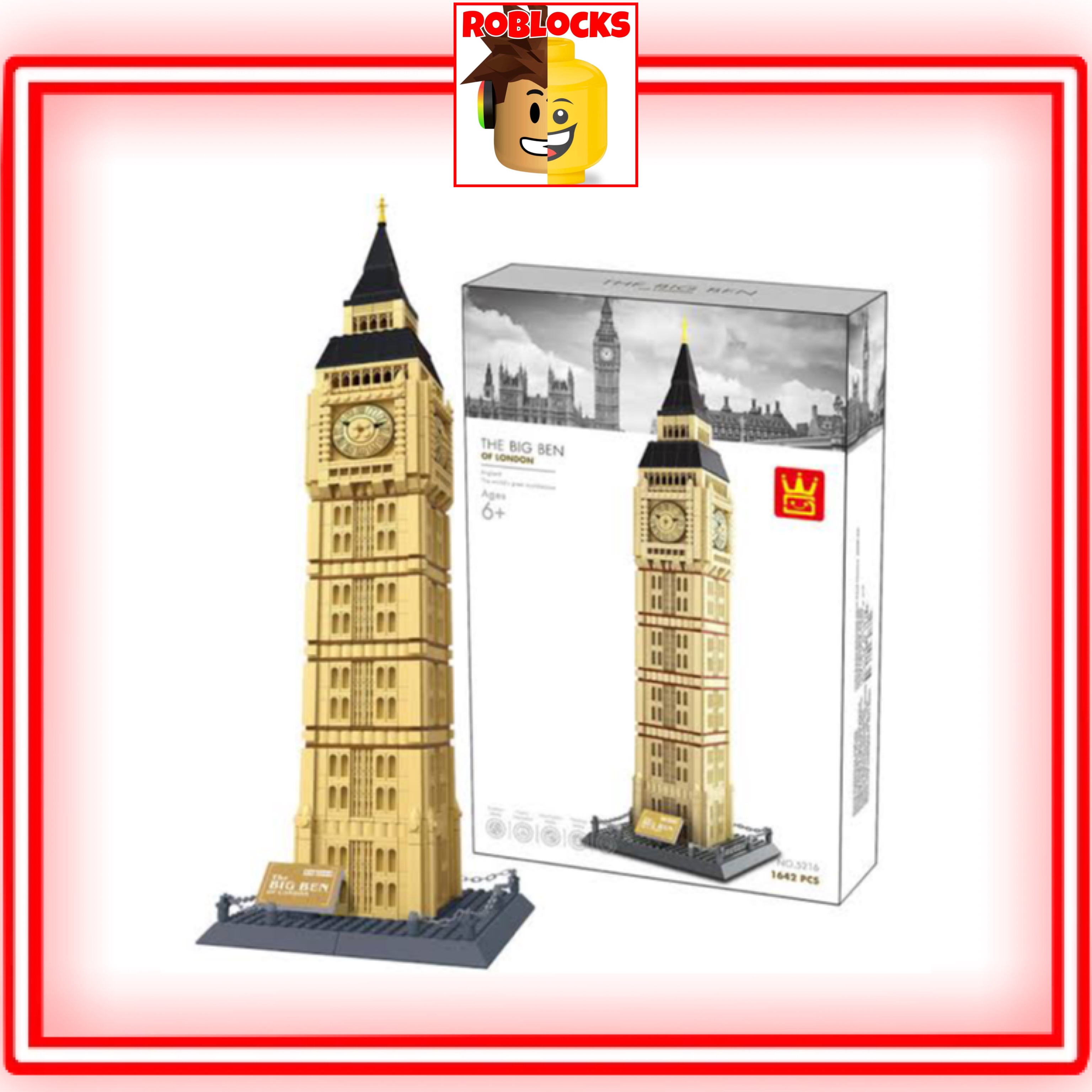 The Big Ben Of London Architecture WANGE 5216 Building Blocks Toy Lego ...