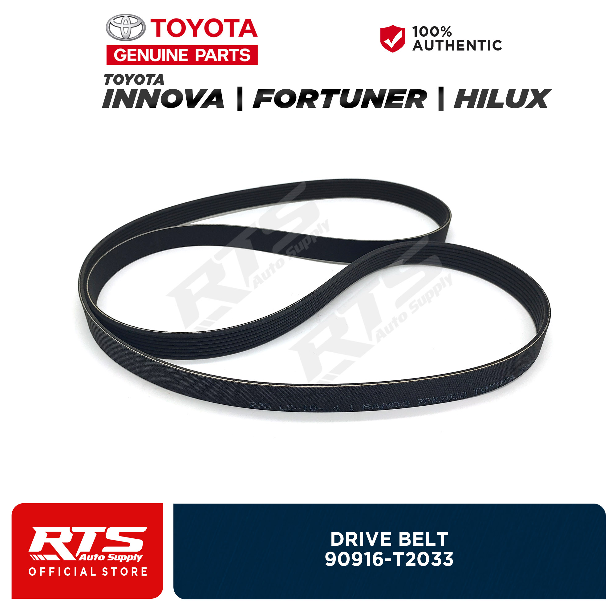 Toyota Genuine Drive Belt Toyota Innova / Fortuner / Hilux 2016 - Up ...