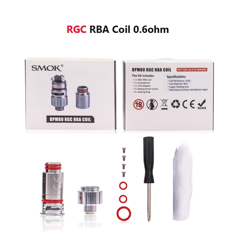 zy591 SMOK RPM 40 RBA Coil is a rebuildable for RPM40 lite RPM 80 Nord ...