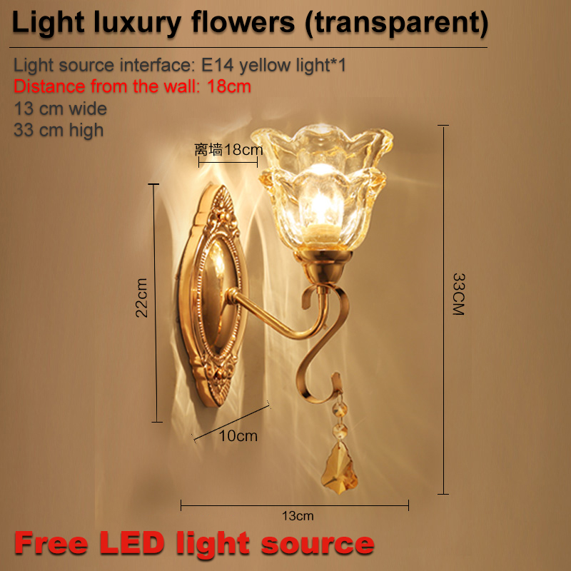 LED Wall Lamp Indoor Nordic Wall Light Room Wall Light Bedroom Wall ...