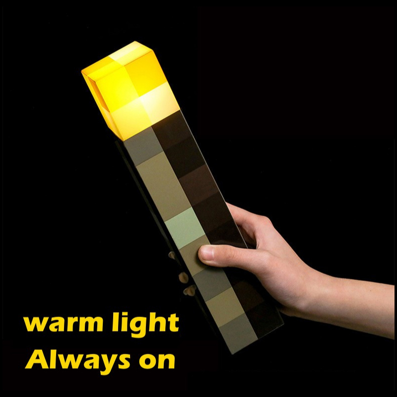 Minecraft Torch Light LED Ore Light USB Charging Three-speed adjustment ...