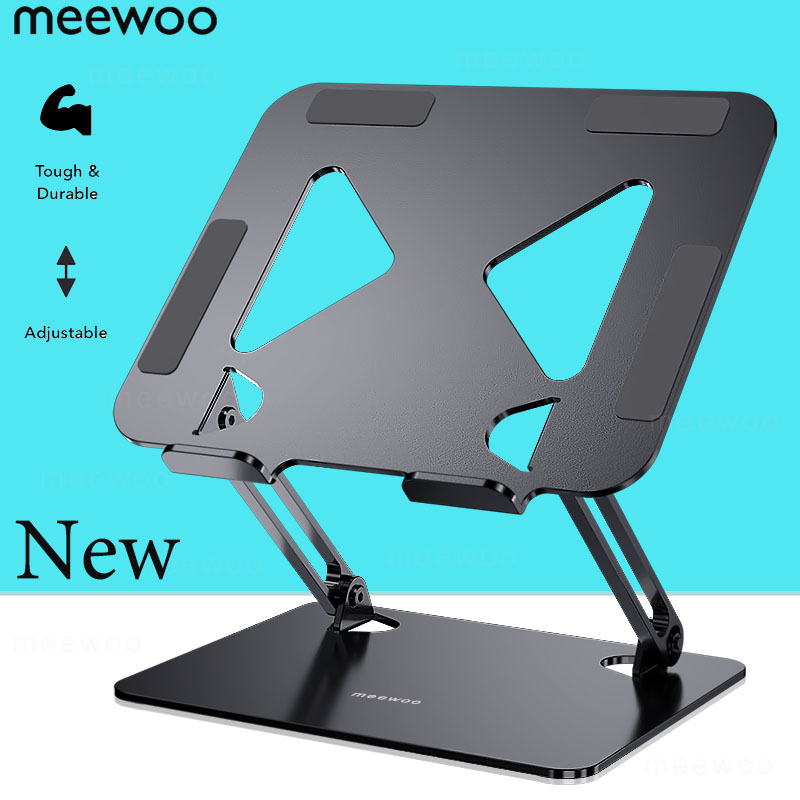 Meewoo Laptop Stand Adjustable Liftable Aluminum Laptop Riser Portable ...