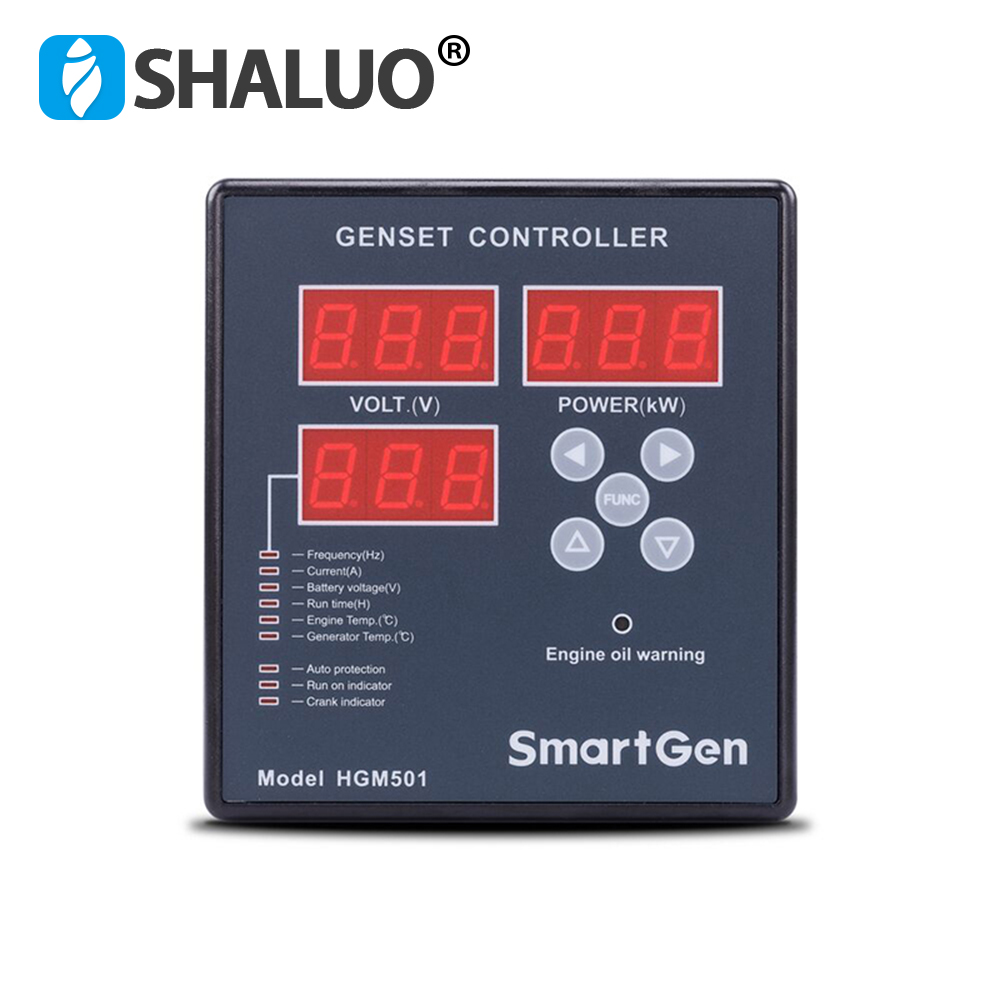 SmartGen HGM501 Start Stop Genset Controller Module Diesel Gasoline Generator LED Digital Dplay ...