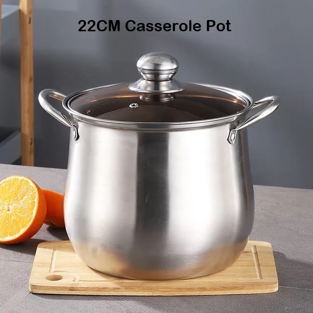High Quality Casserole Pot Double Handle Casserole Cooking Pot Soup Pot ...