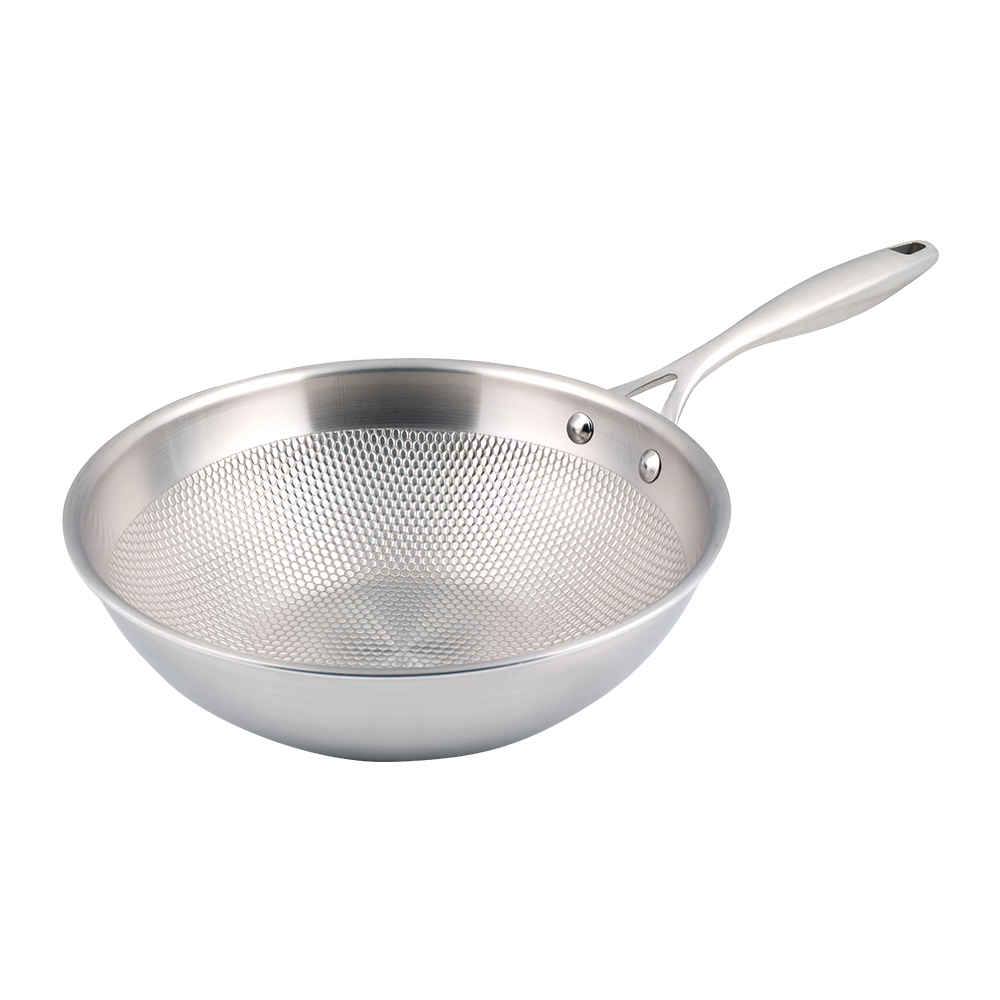 wok stainless steel Living Glory Master Tong 5-fold embossed royal fan ...