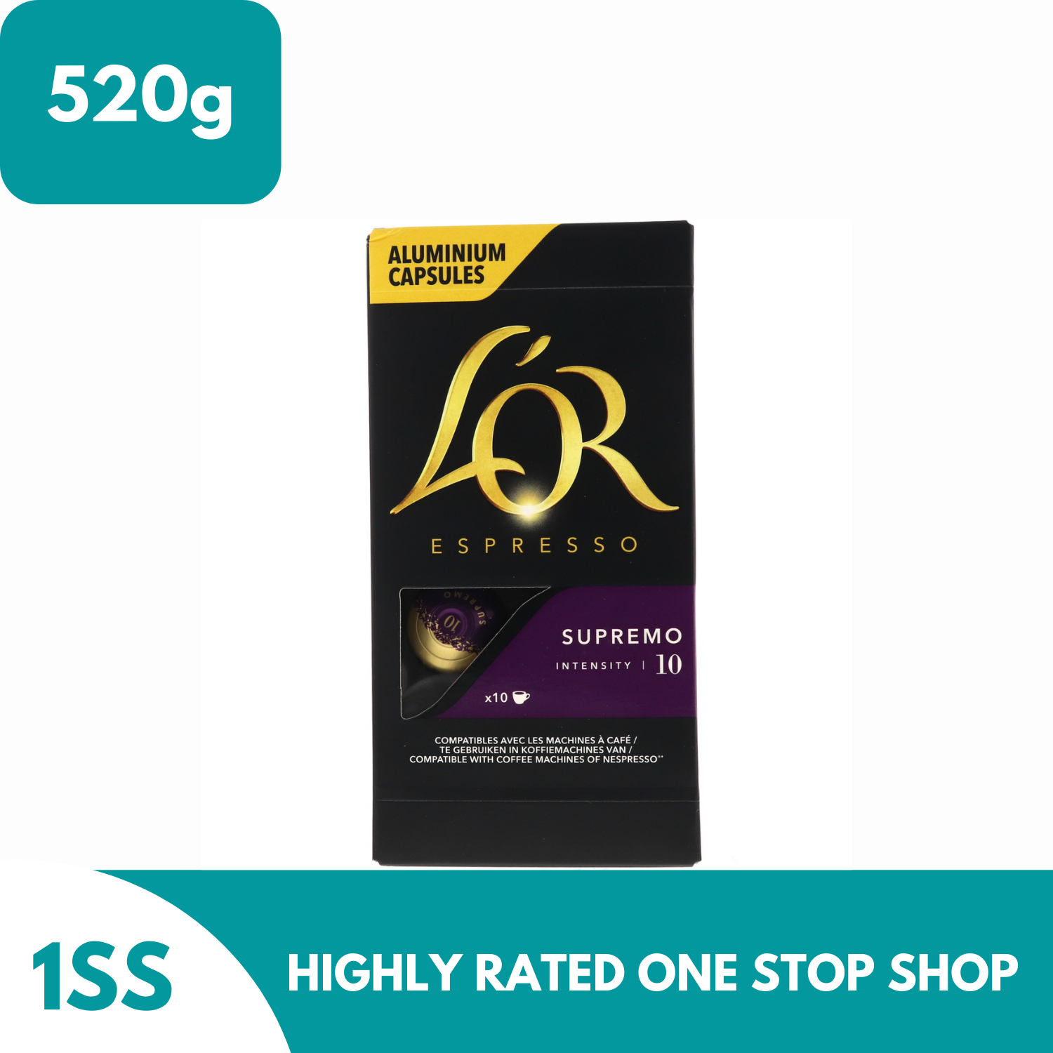 Lor Espresso Intensity 10 Supremo Ground Coffee Capsules 520g | Lazada PH