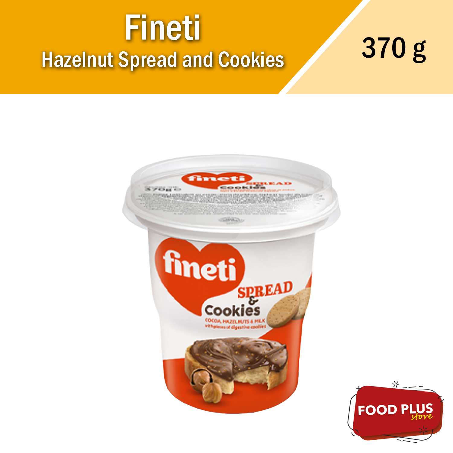 Fineti Hazelnut Spread & Cookies (370g) | Lazada PH