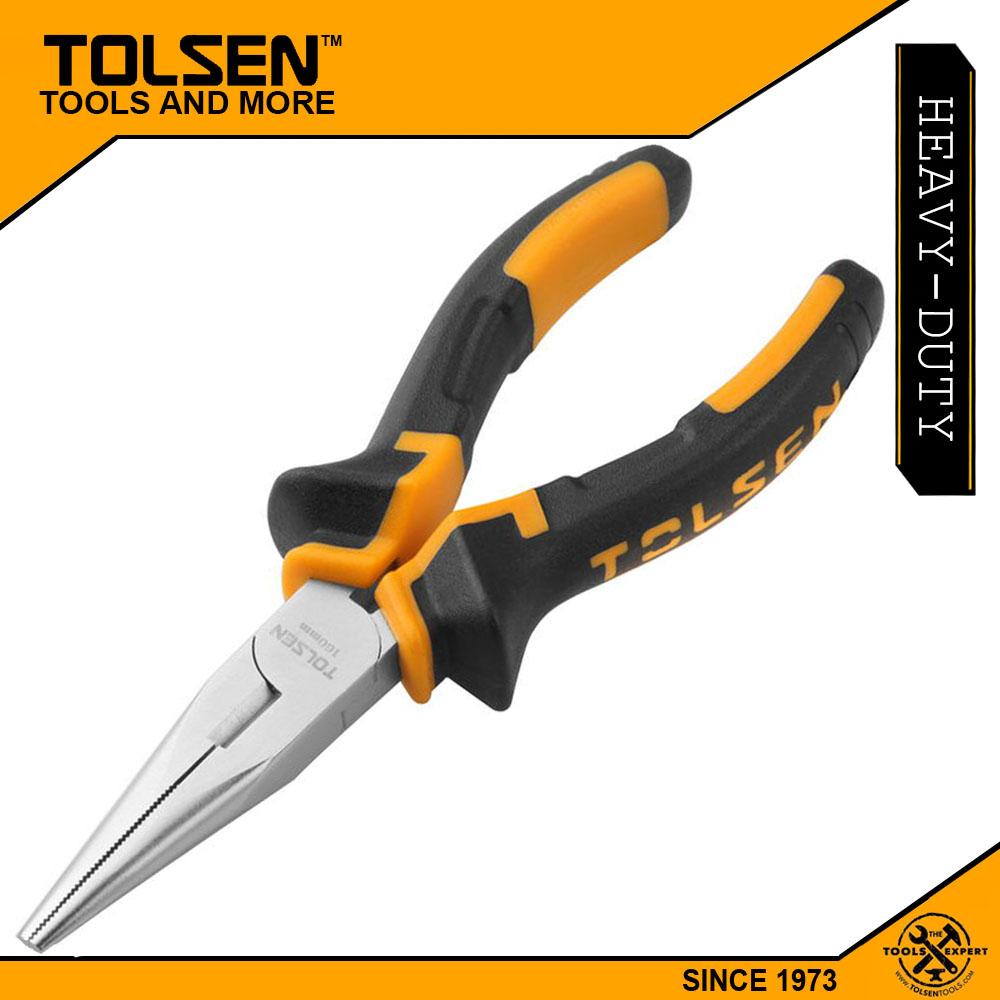TOLSEN Heavy Duty Long Nose Pliers (6" 8") TPR Handle | Lazada PH
