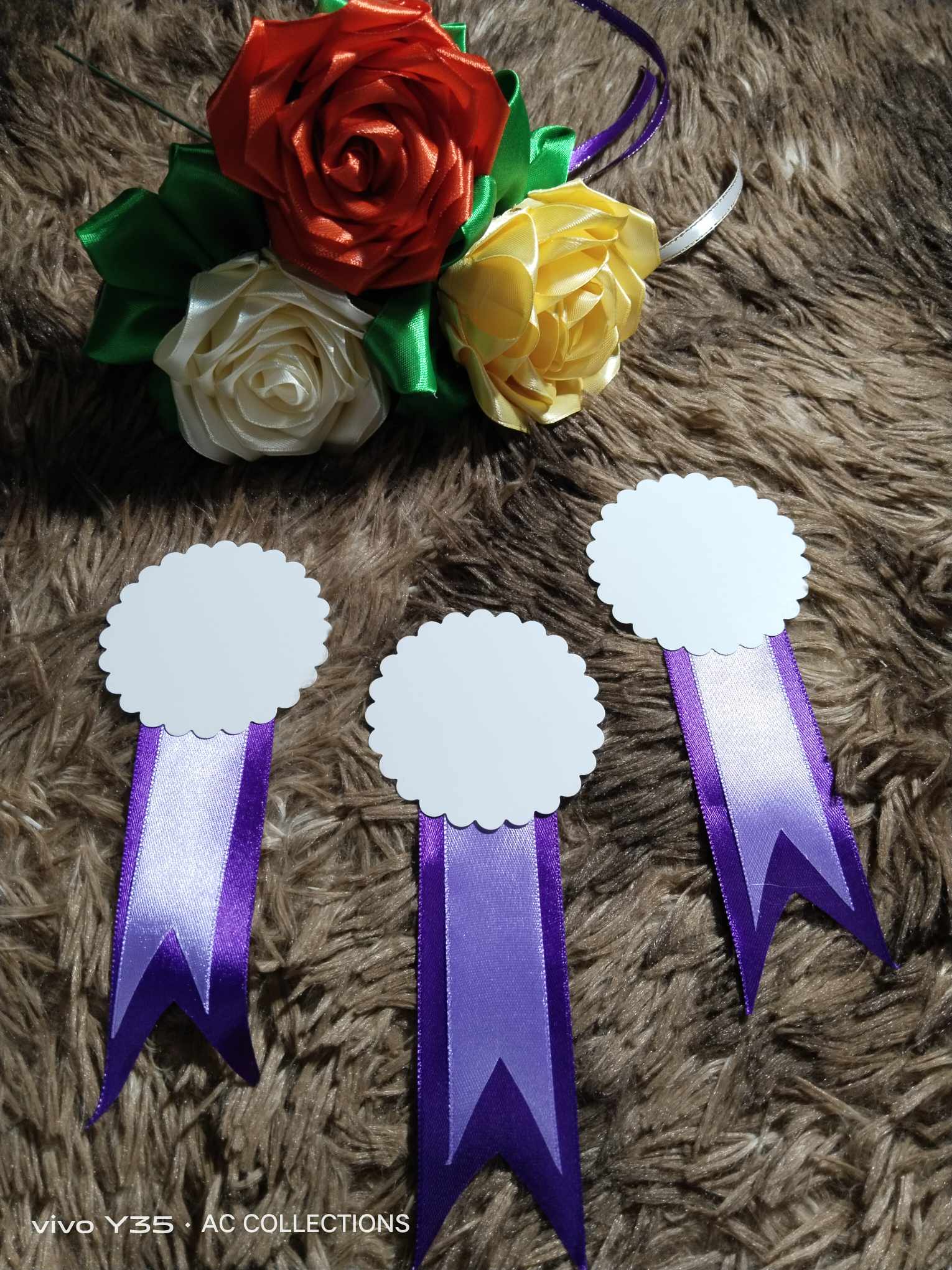 20 PCS. RIBBONS WITH BLANK LOGO FOR GRADUATION, MOVER , ACADEMIC AWARDS ...