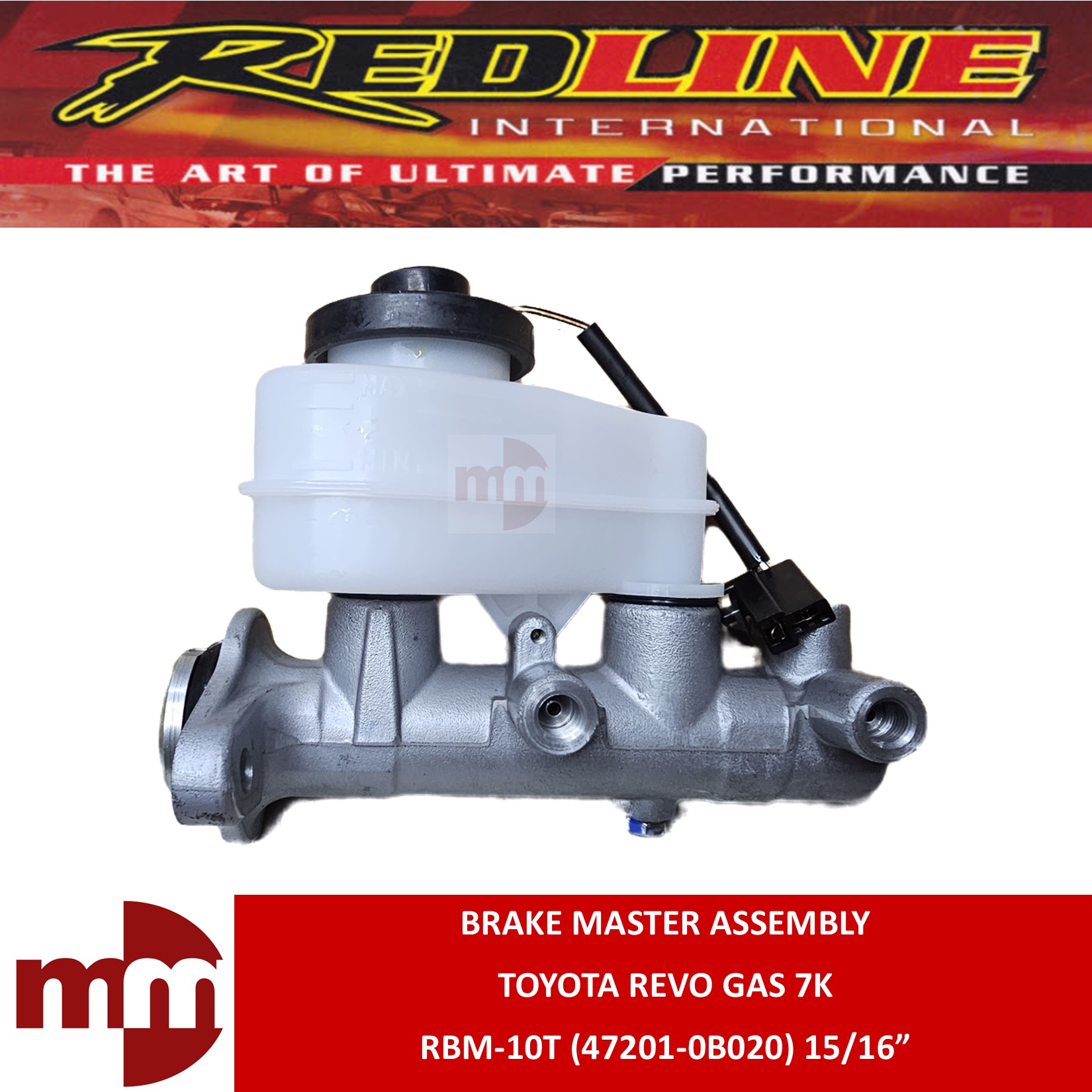REDLINE Brake Master Assembly for TOYOTA REVO GAS 7K (47201-0B020) 15/ ...