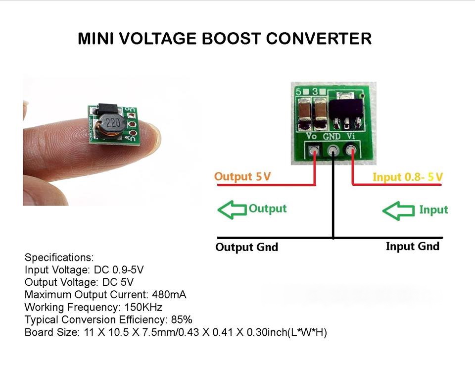 DC-DC Mini 5V Step-Up Power Boost Converter Module | Lazada PH