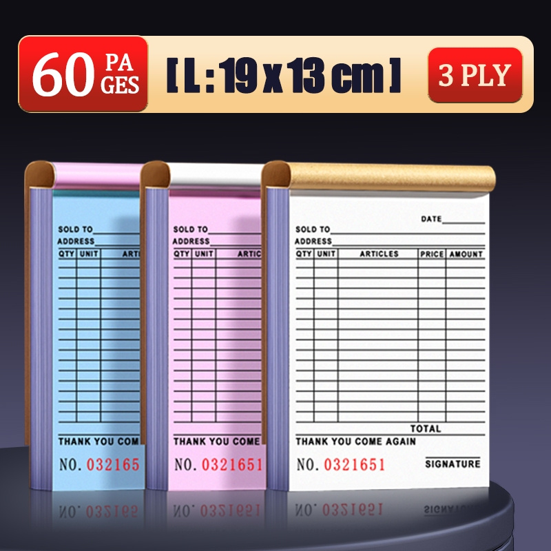 10PC Carbonized receipt invoice 2 copies commercial receipt official ...