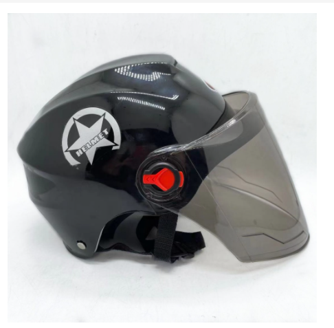 [EGM MOTOR] NUTSHELL HELMET OPEN FACE WITH VISOR DC2226 | Lazada PH