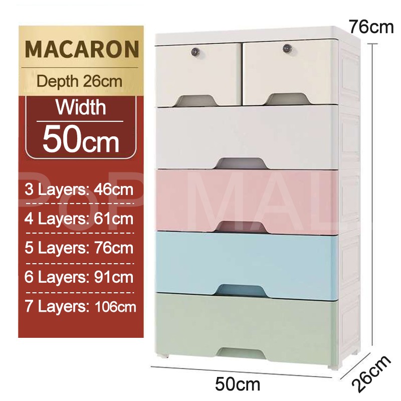 60cm Cabinet drawer organizer room storage megabox basket dora toy box ...