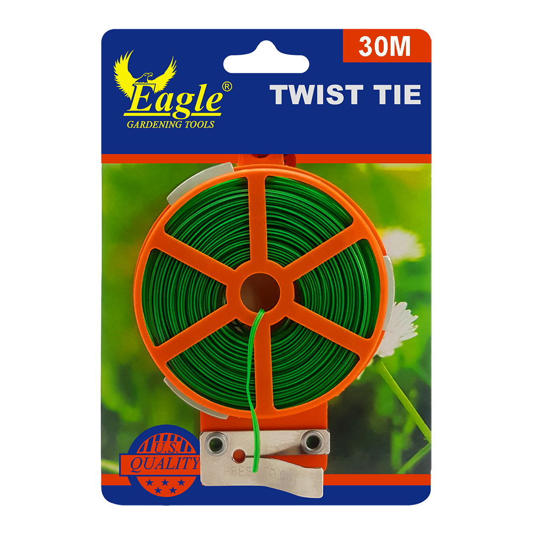 EAGLE Twist Tie Wire Spool With Cutter for Gardening, Food Bag Sealing ...