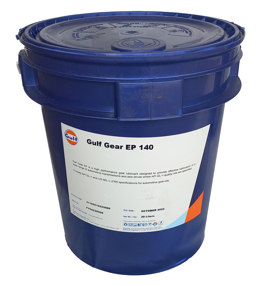 Automotive Gear OIl - GULF Gear EP 90 EP 140 - GL-4 - 20 LITERS | Lazada PH
