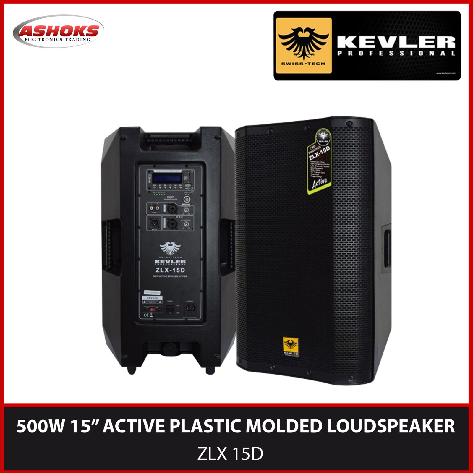 Kevler ZLX 15D 500W Active Speaker / 15 inch Active Plastic Molded Loudspeaker / Kevler | Lazada PH