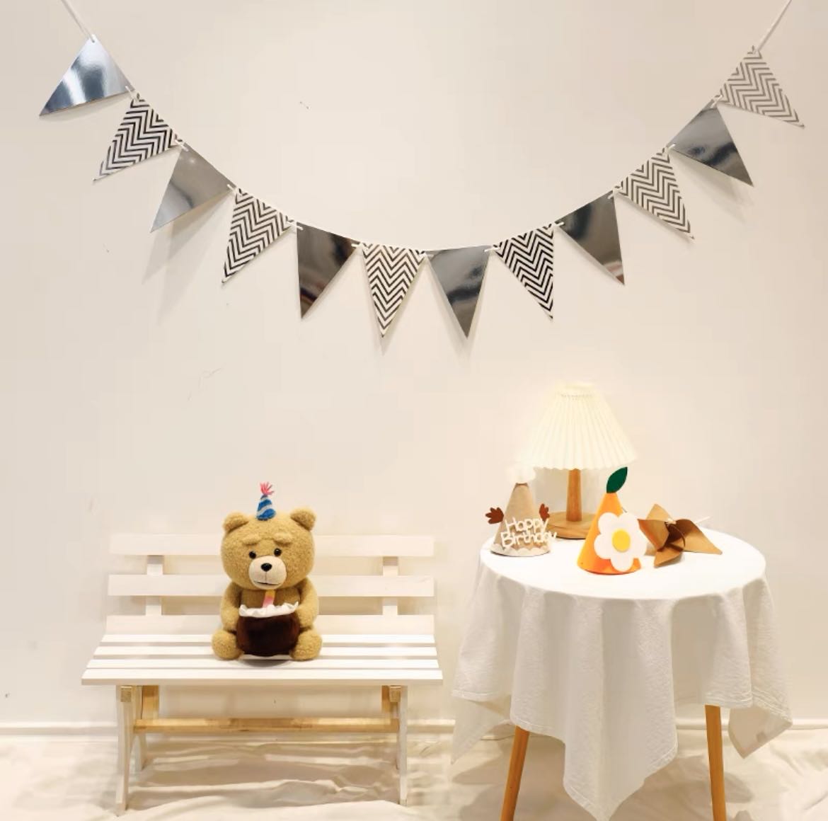 Happy Birthday Bunting Script Cursive Banner Birthday Banner Script ...