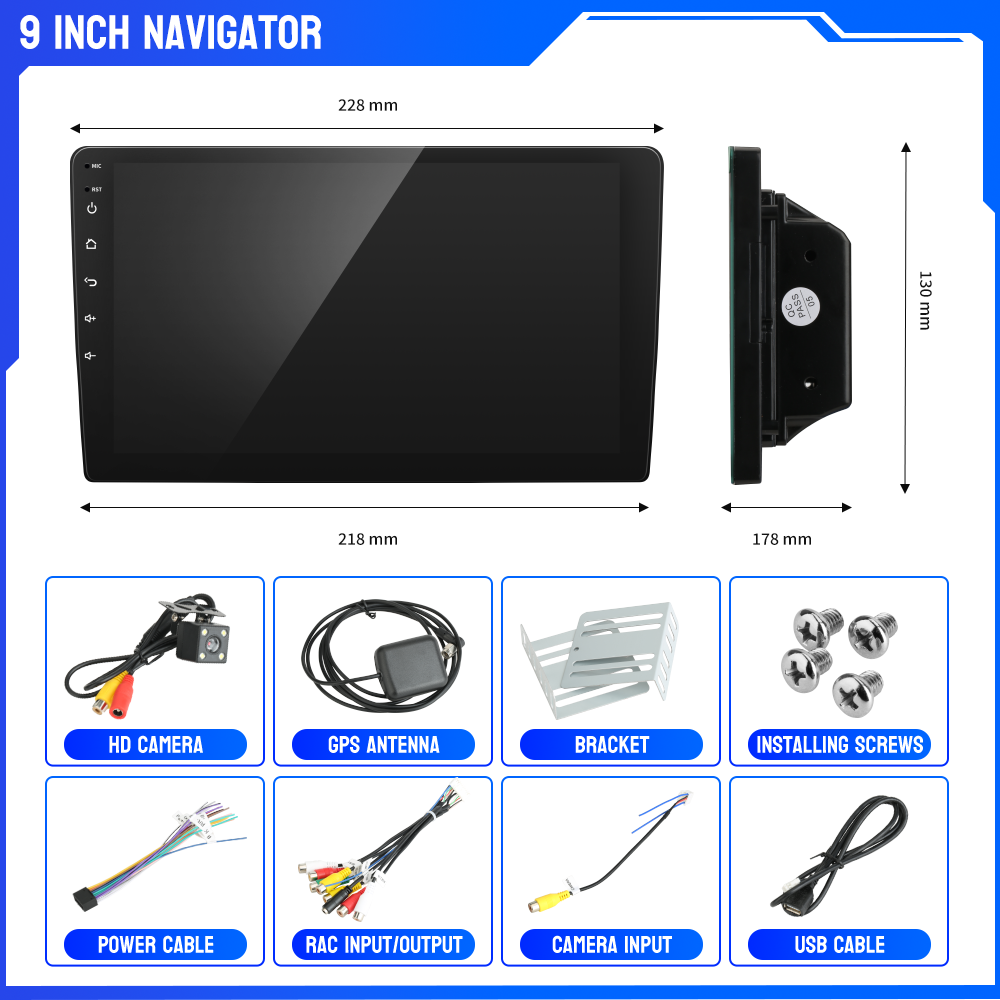 [Ship From Philippines] Universal Android Player 9inch 4G+32G Double ...