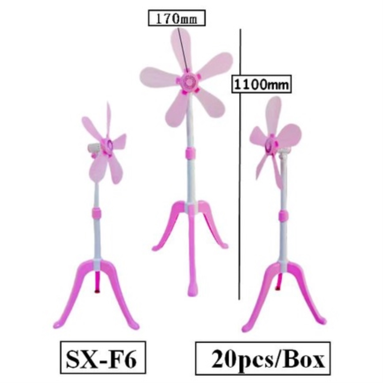Styleclub NEW 5 Elise Five Blades Stand Fan Family Small Electric Fan ...