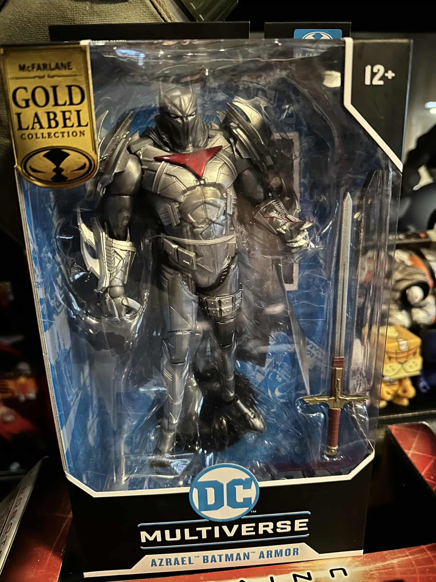 MCFARLANE DC MULTIVERSE AZRAEL BATMAN ARMOR 7” Action Figure Gold Label ...