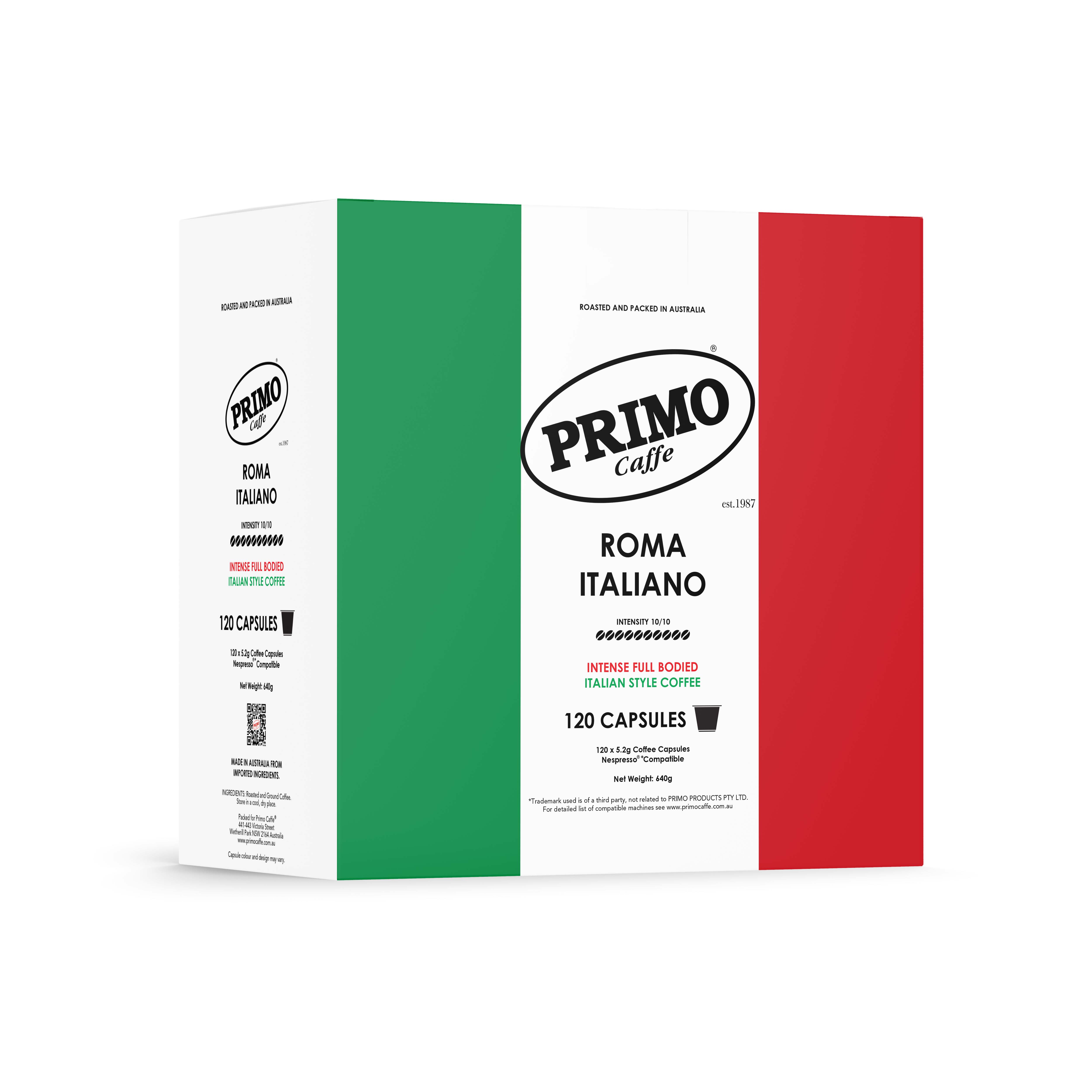 Primo Caffee Roma Italiano (120 capsules ) NESPRESSO COMPATIBLE | Lazada PH