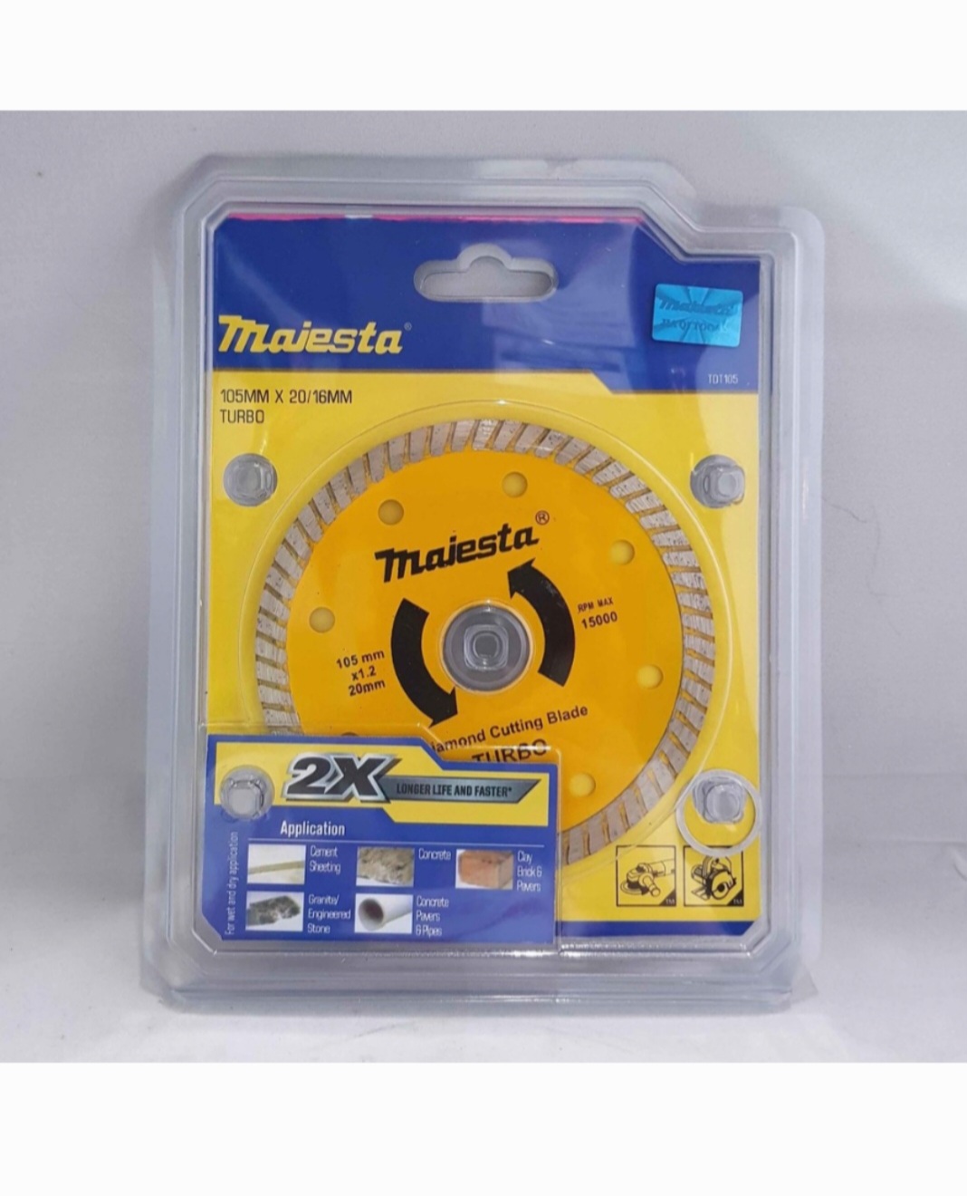 Diamond Cutting Wheel Disc Irwin/Majesta/Makita Segmented Continuous ...