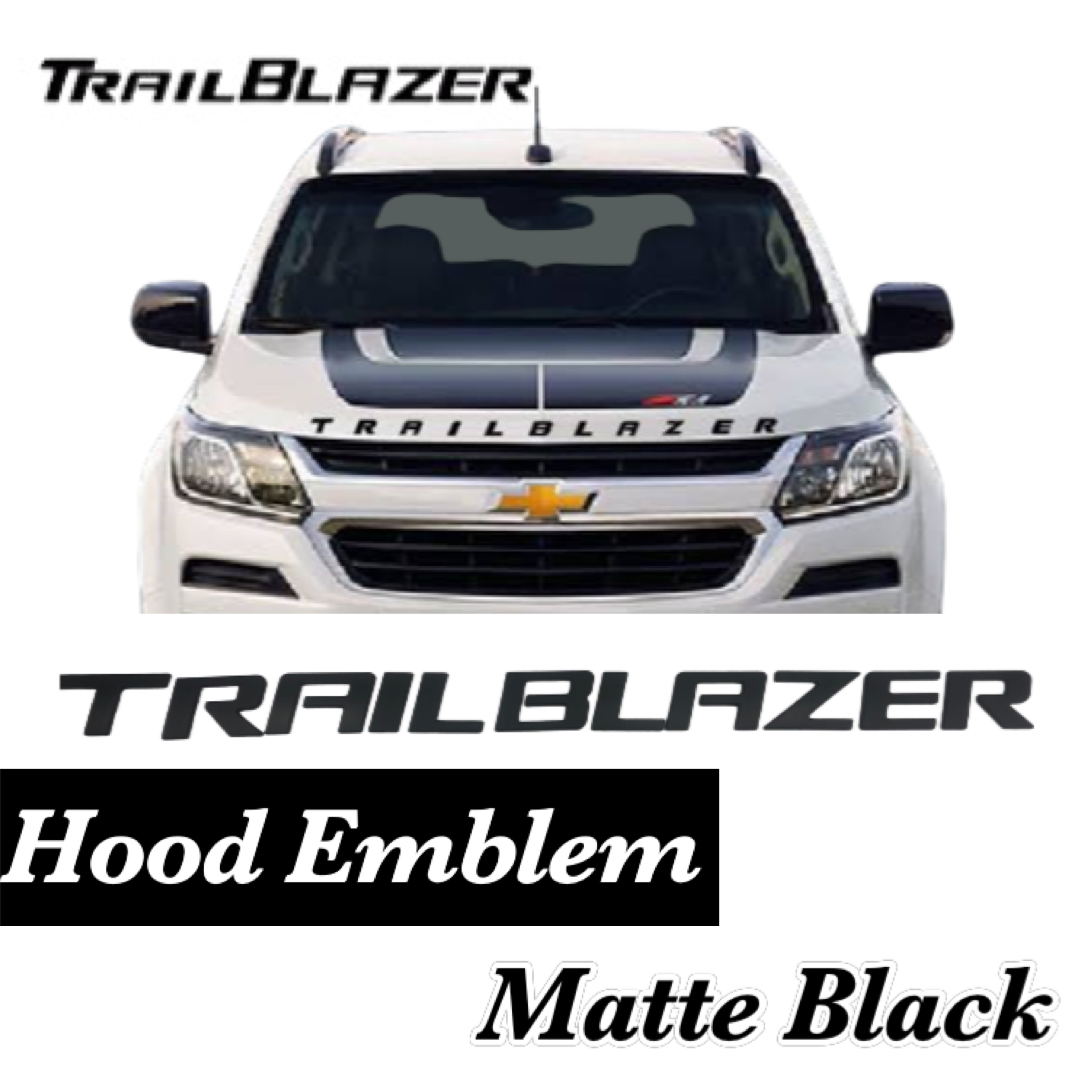 CPO.PH ABS TRAILBLAZER Letters Car Auto Front Hood Emblem Badge Sticker ...