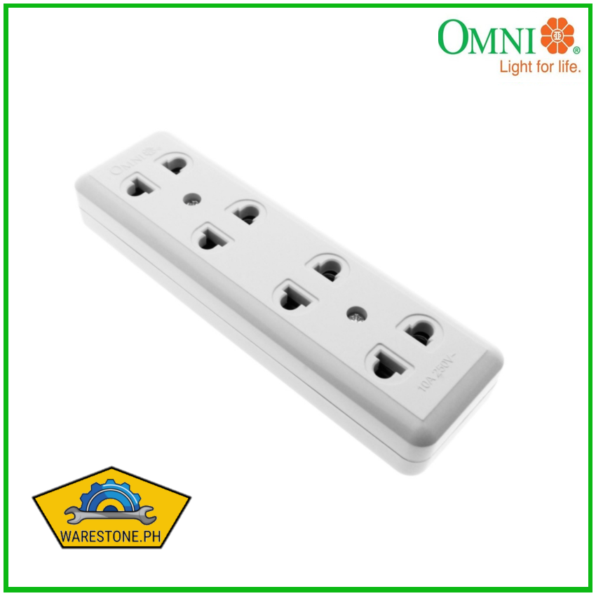 [ WARESTONE.PH ] Omni Original Surface 4 Gang Convenience Outlet WSO ...
