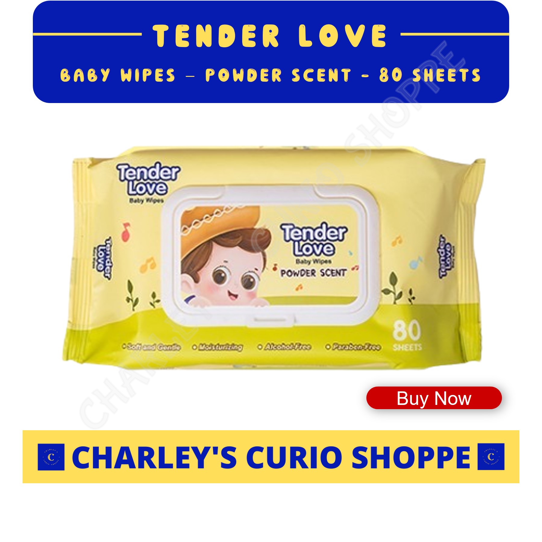 Tender Love Powder Scent Baby Wipes 80 sheets | Lazada PH
