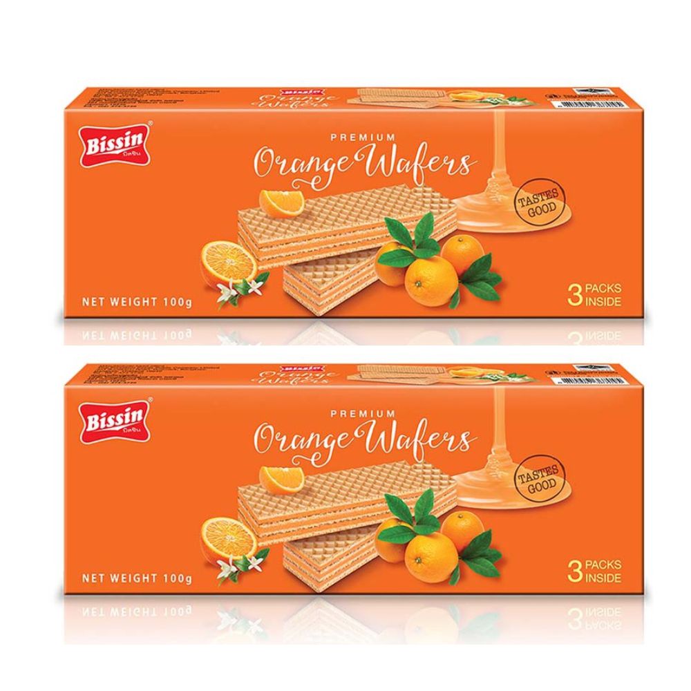 Bissin Wafer Orange Flavor 100g x 2 | Lazada PH