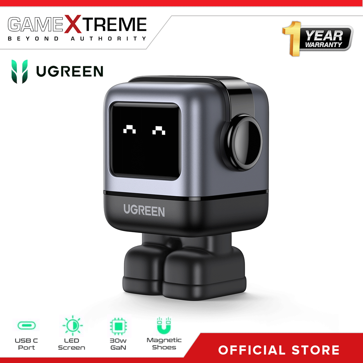 Ugreen Mini Robot Nexode 30W USB-C PD Gan Fast Charger CD359 | Lazada PH