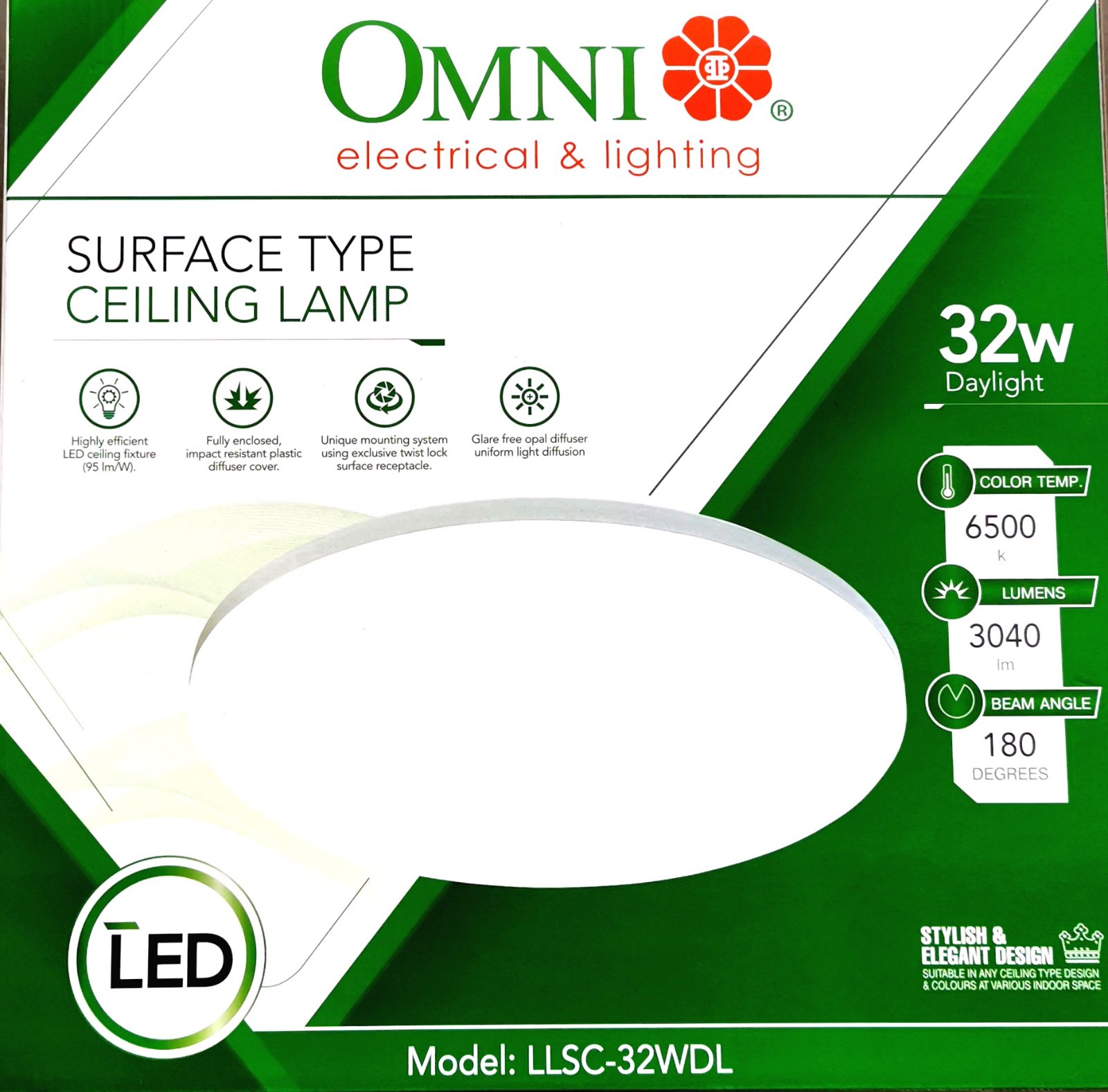 OMNI LED Surface Ceiling Lamp 22/32 Watts Daylight | Lazada PH