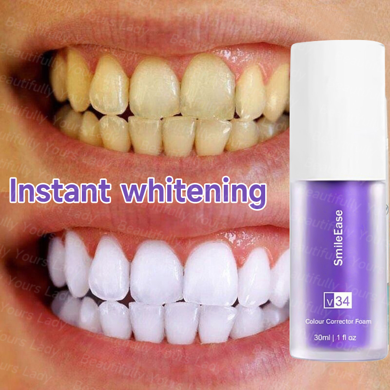 Smile Ease Toothpaste V34 teeth colour corrector serum hismile V34 ...