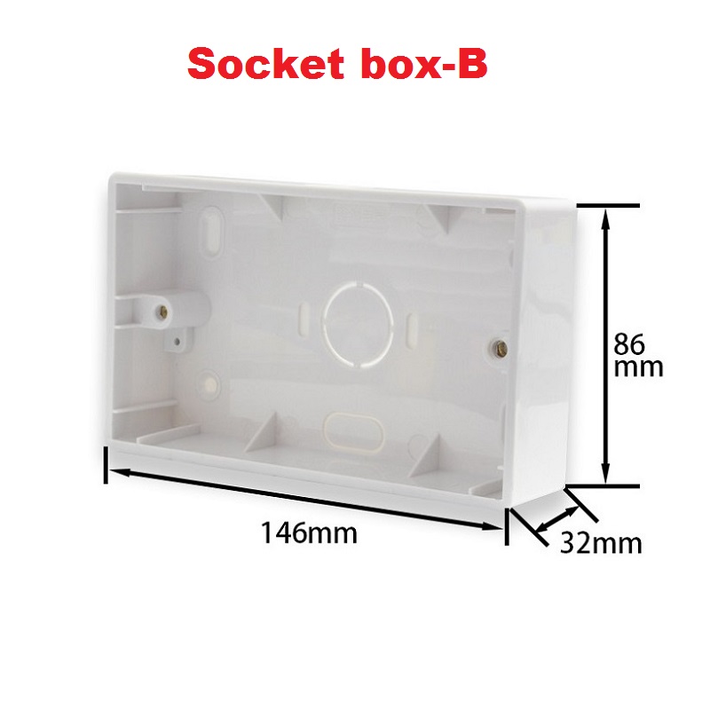 wall switch box type 146 mm wall socket box, used for wall light switch ...