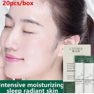 Original LIFUSHA Collagen Firming Good Night Freeze Film(Facial Mask ...