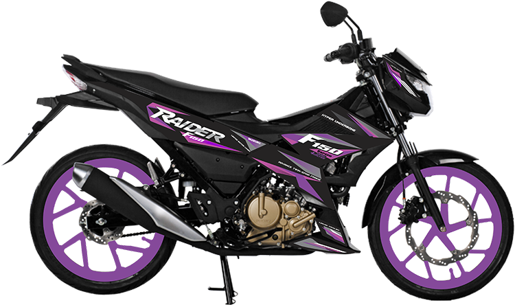 RAIDER 150 FISTOCK DECALS V2 VIOLET | Lazada PH