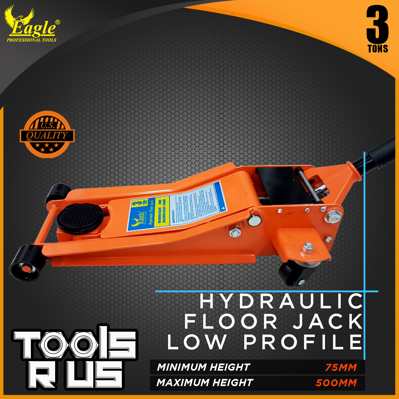 Eagle Hydraulic Floor Jack 3 Tons (Crocodile Jack) Low Profile | Lazada PH