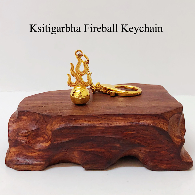 Fengshui Golden Ksitigarbha Fireball Keychain | Lazada PH