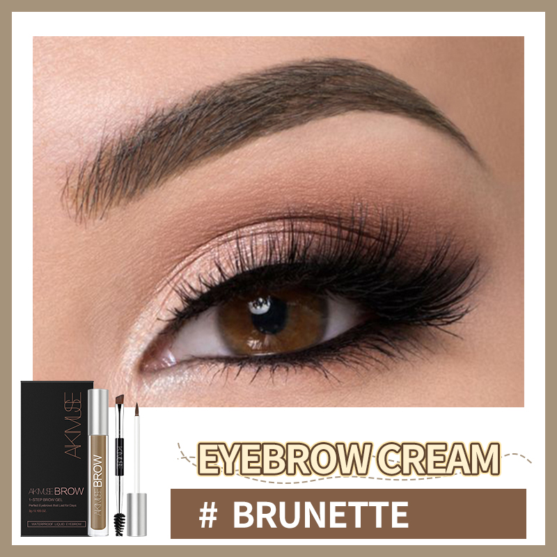 KIMUSE Eyebrow Cream Gel With Brush 2 IN 1 Pomade Brow Pencil Long ...