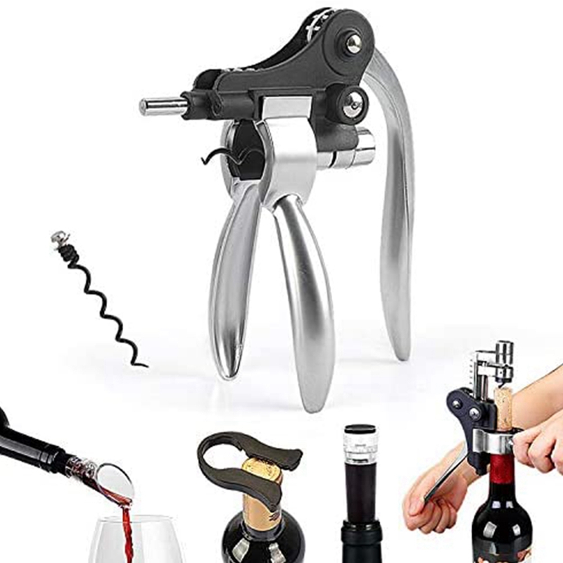 Rabbit Wine Opener,Manual Opener Bottle Corkscrew Screwpull Levers Set ...