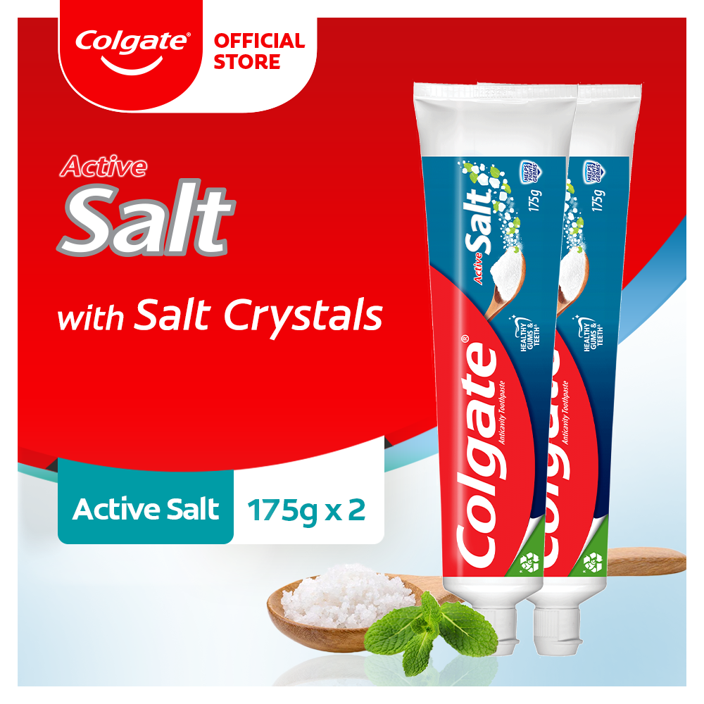 Colgate Active Salt Natural Toothpaste 175g Twin Pack | Lazada PH