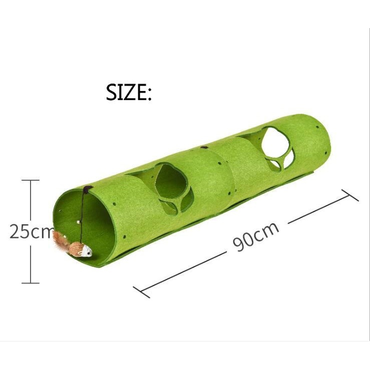 Hot DIY Cat Spliced Tunnel Toy Stitching Folding Mat Cats Play Channel ...